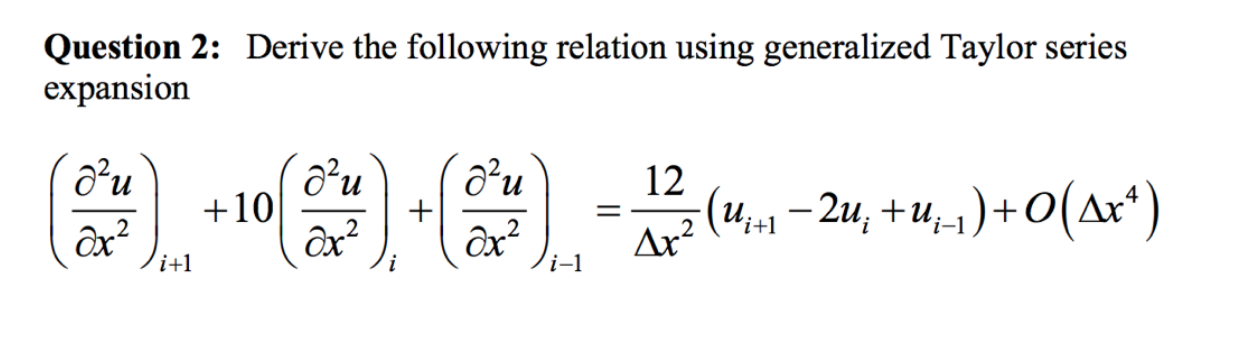 Question 2: Derive the following relation using | Chegg.com