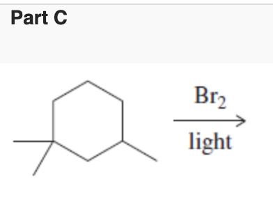 Solved Part C light Br2 light Br2Part A heat Br2Part B | Chegg.com
