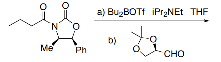 Solved a) Bu2BOTfiPr2NEt THF | Chegg.com