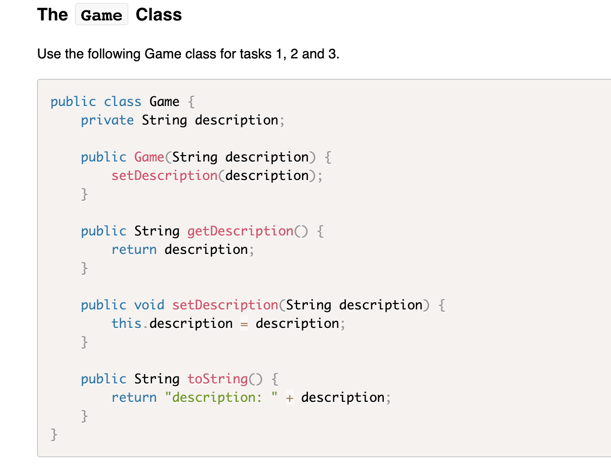 Solved I need help with just task 1. Write a class | Chegg.com