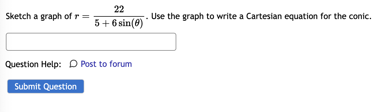 Solved Sketch a graph of r=225+6sin(θ). ﻿Use the graph to | Chegg.com