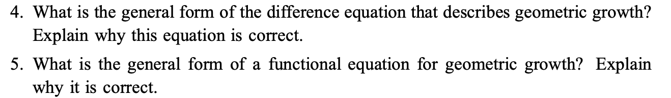 Solved 4. What is the general form of the difference | Chegg.com