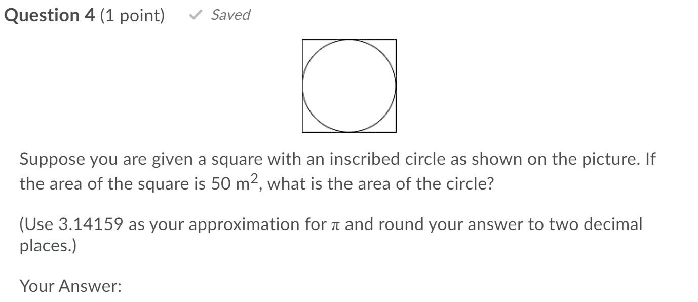Solved Suppose you are given a square with an inscribed | Chegg.com