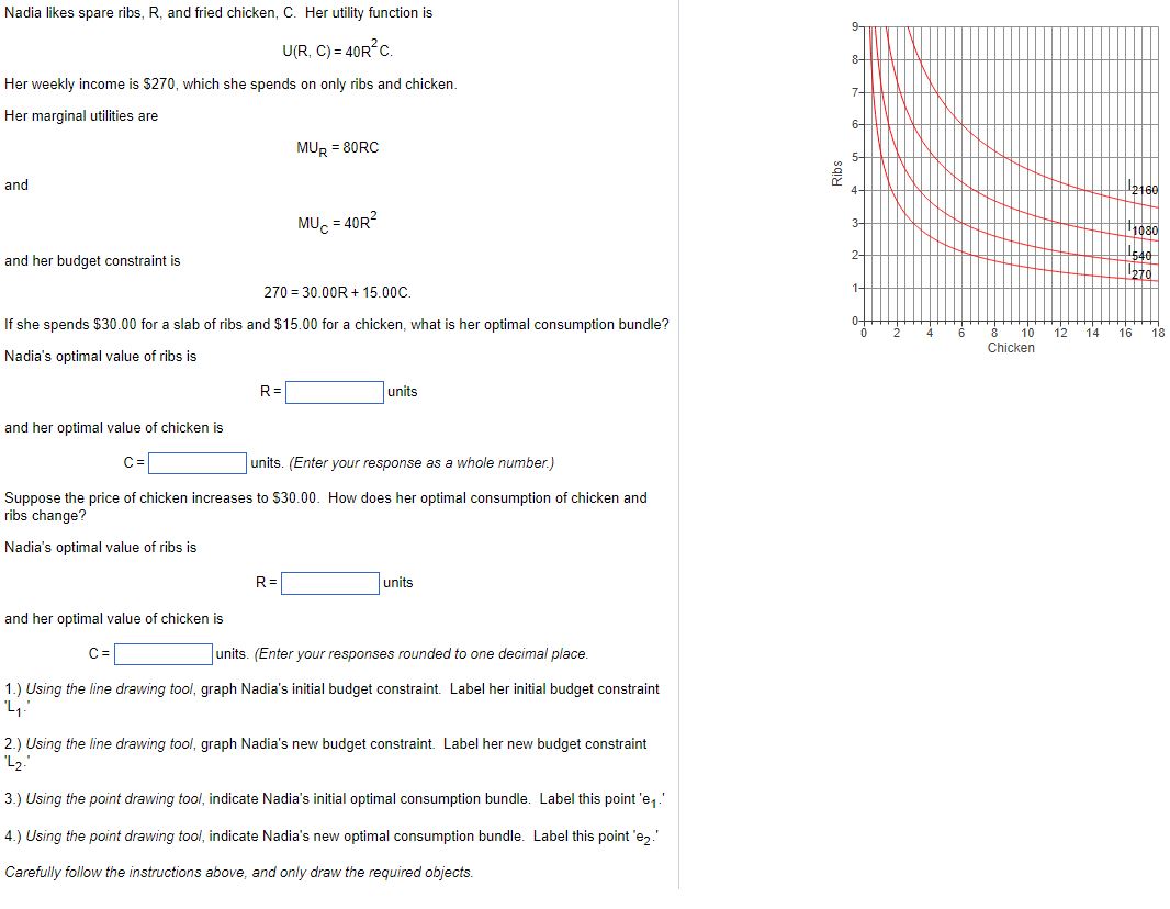 Solved Answer all parts Nadia likes spare ribs, R, ﻿and | Chegg.com