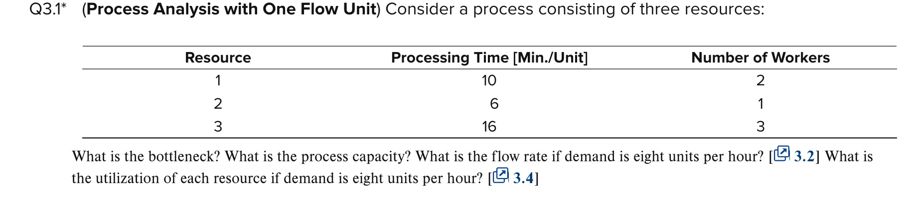 What is the bottleneck? What is the process capacity? | Chegg.com