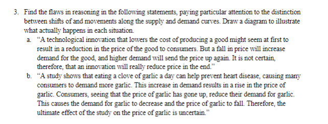 Solved Find the flaws in reasoning in the following | Chegg.com