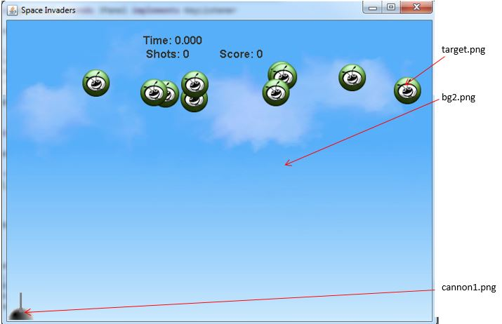 Solved Create a Java class named SpaceInvaders (must be | Chegg.com