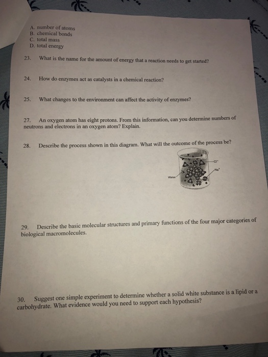 Solved Chapter 2 Key Questions: Review 1. In the atom, which | Chegg.com