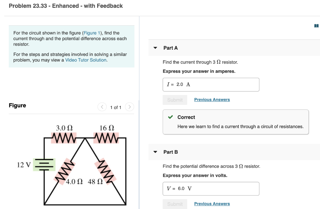 Solved Problem 23.33 - Enhanced - with Feedback For the | Chegg.com