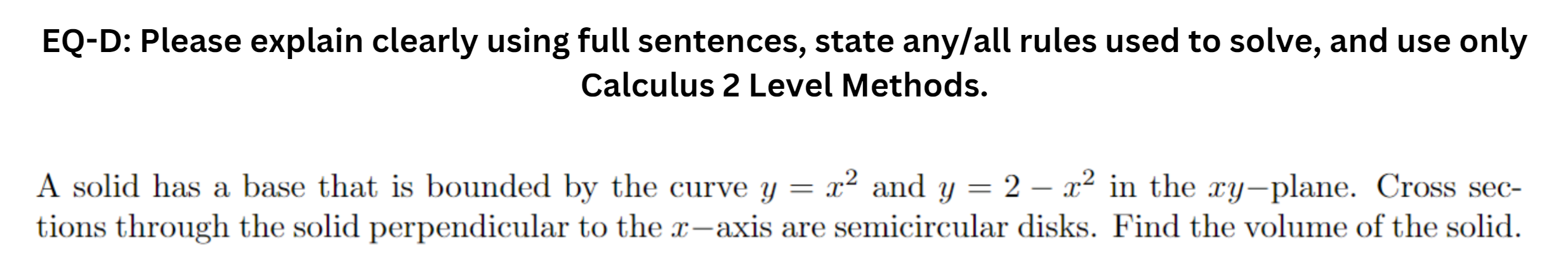 [Solved]: EQ-D: Please explain clearly using full sentences
