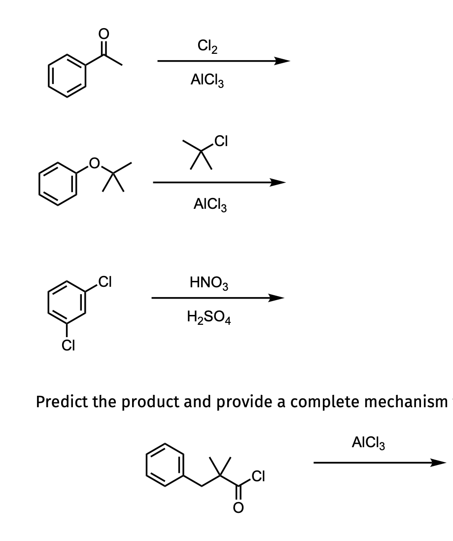 Solved These are electrophilic aromatic substitution (EAS) | Chegg.com