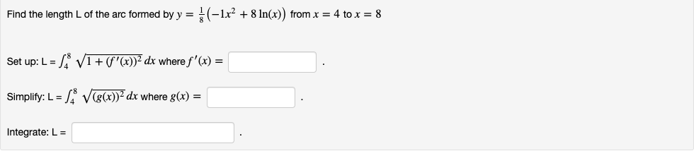 Solved Find the length L of the arc formed by y = ln(sec x), | Chegg.com