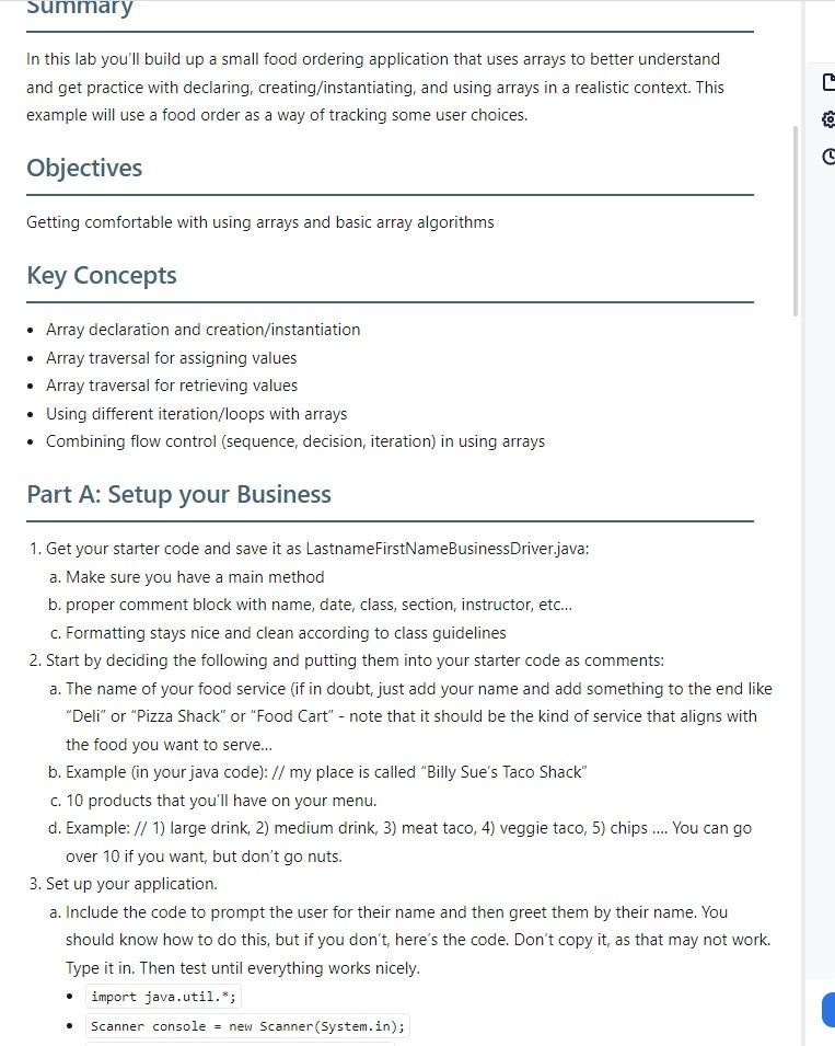 Solved In this lab you'll build up a small food ordering | Chegg.com