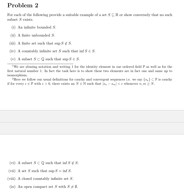 Solved Problem 1 Let (F, +, , S) be a non-trivial ordered | Chegg.com