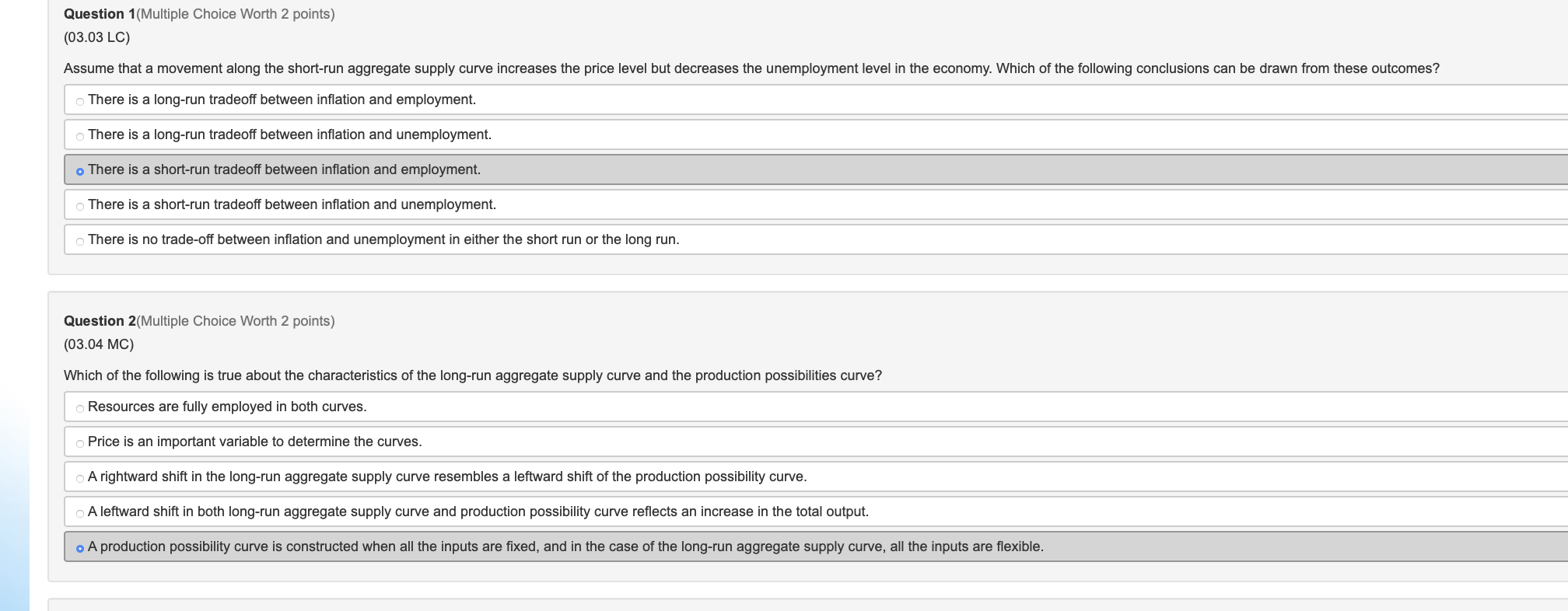 Solved Question 1(Multiple Choice Worth 2 points) (03.03LC) | Chegg.com
