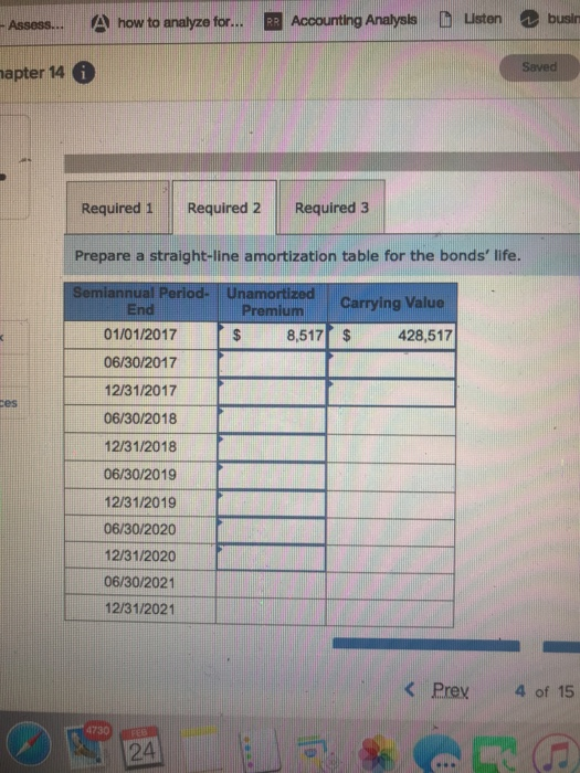 Solved 1.How do I prepare a straight-line amortization table | Chegg.com