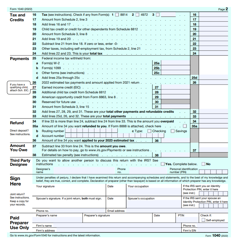 Please provide answers to fill out Form 1040 and any | Chegg.com