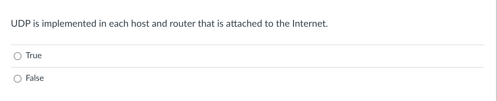 Solved Which of the following is a function of UDP? | Chegg.com