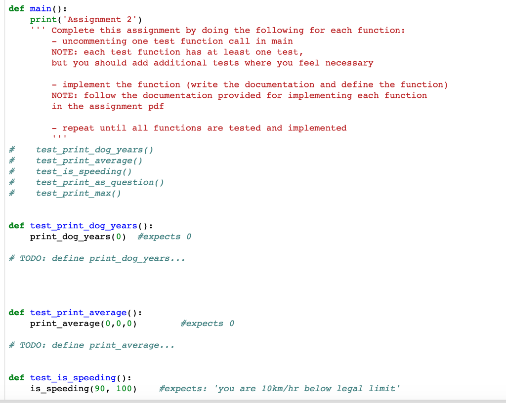 Solved Designing functions When designing functions, follow | Chegg.com