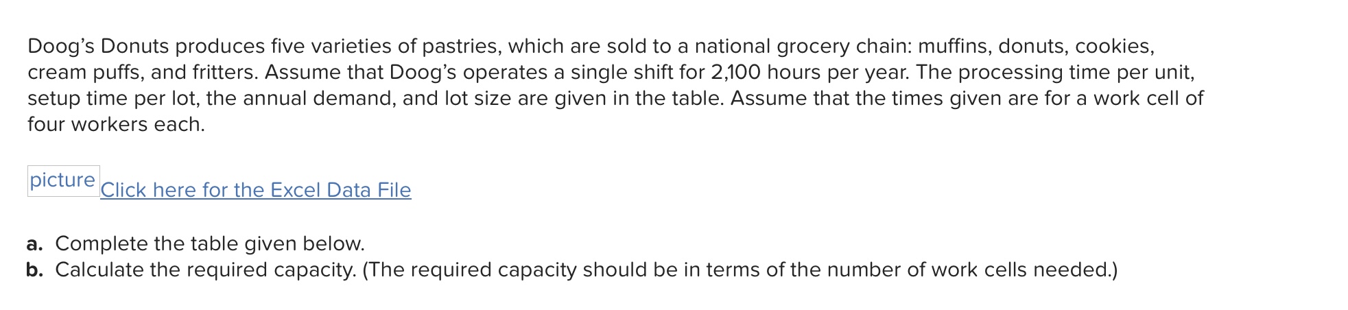 Doog's Donuts produces five varieties of pastries, | Chegg.com