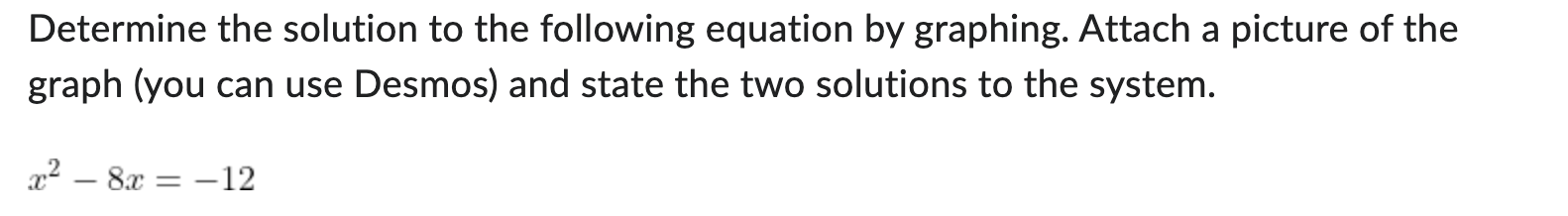 Solved Determine the solution to the following equation by | Chegg.com