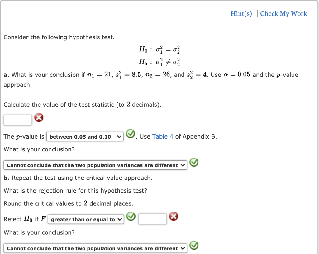 Solved Hint(s) Check My Work Consider the following | Chegg.com