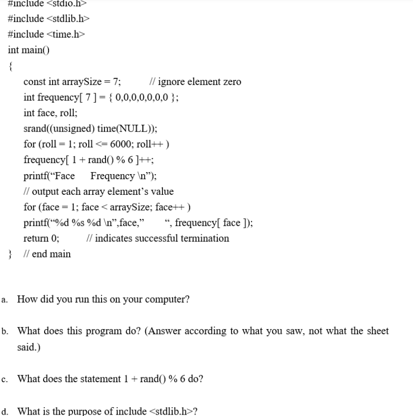 Solved How did you run this on your computer? b. What does | Chegg.com