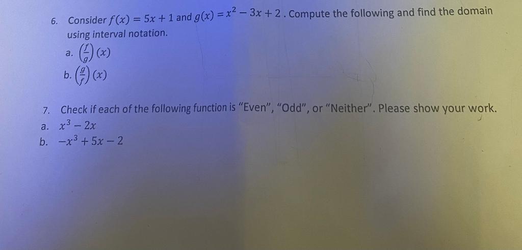 Solved Please help and show work. ill be sure to leave a | Chegg.com