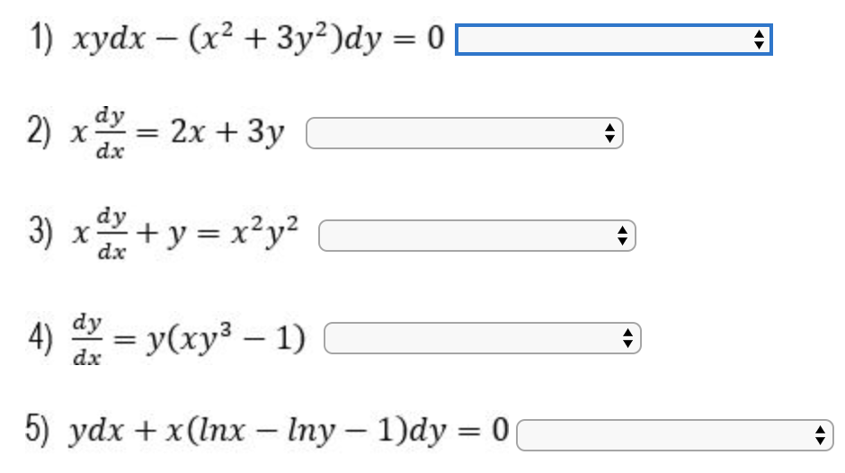 Solved Classify the following differential equations as a | Chegg.com
