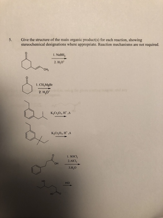 Solved Give the structure of the main organic product for | Chegg.com