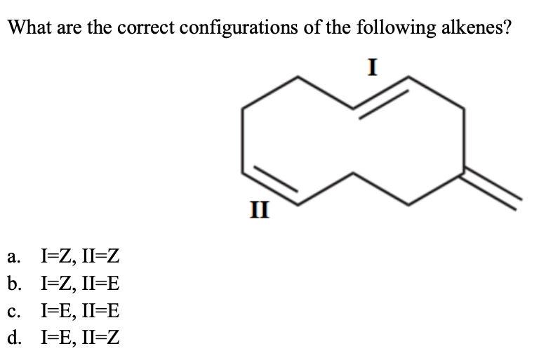 Solved What are the correct configurations of the following | Chegg.com