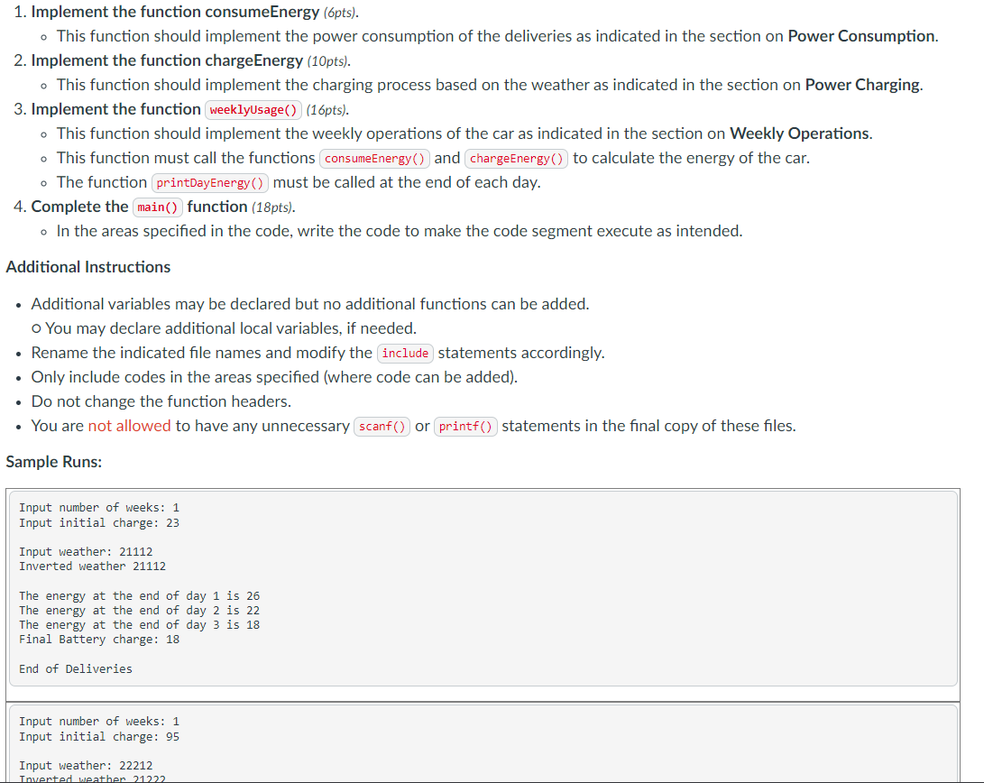 Battery Charger An electric delivery car uses a solar | Chegg.com