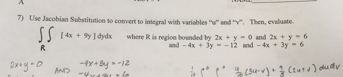 Solved Use Jacobian Substitution to convert to integral with | Chegg.com