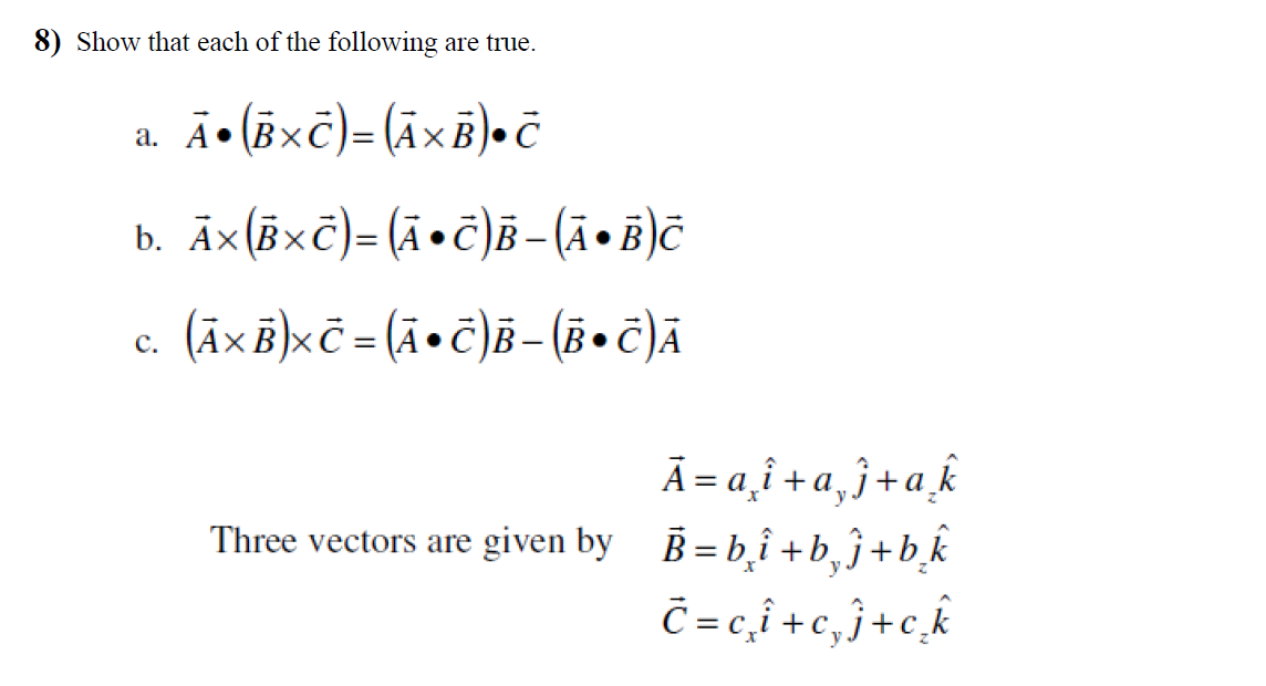 Solved 8) Show that each of the following are true. a. | Chegg.com