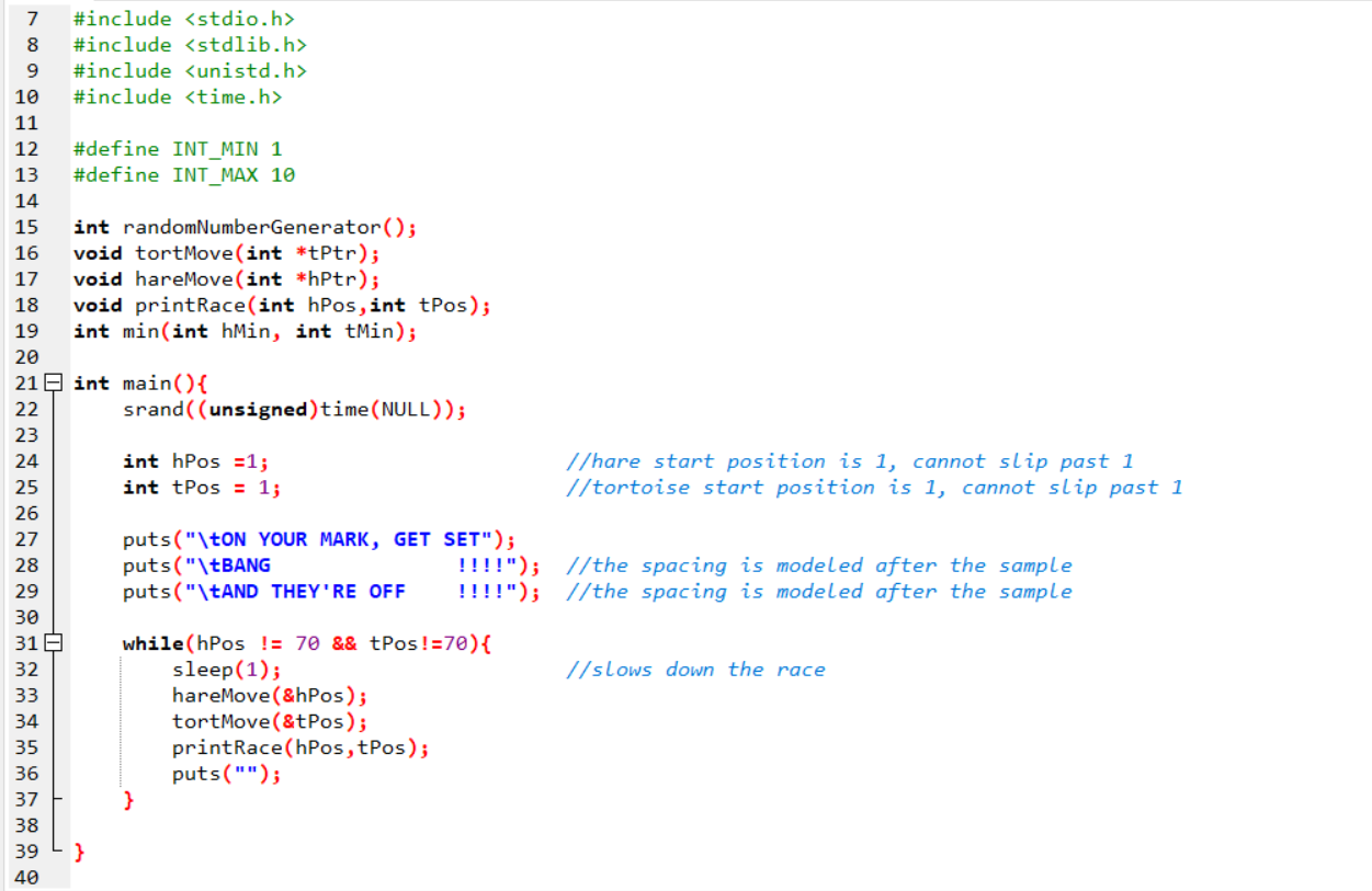 CIS2107_Lab06: "Race" Points: 100 points 30% 20% Hare | Chegg.com