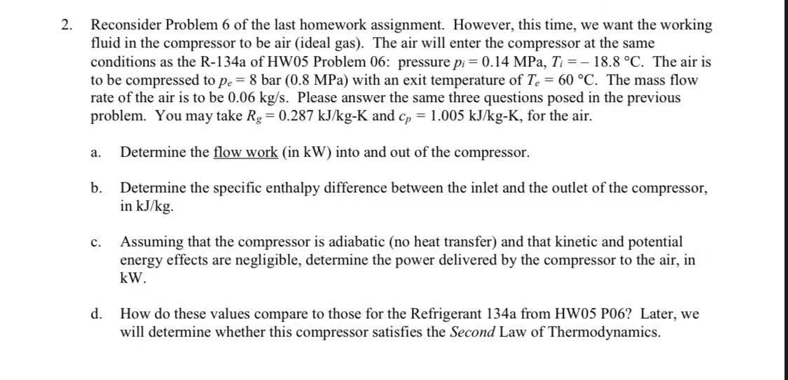 Solved 2. Reconsider Problem 6 of the last homework | Chegg.com
