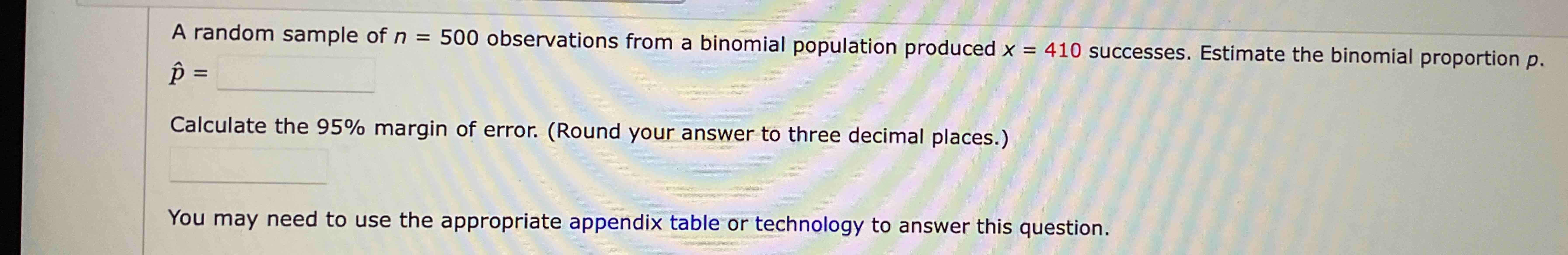 Solved A random sample of n=500 ﻿observations from a | Chegg.com