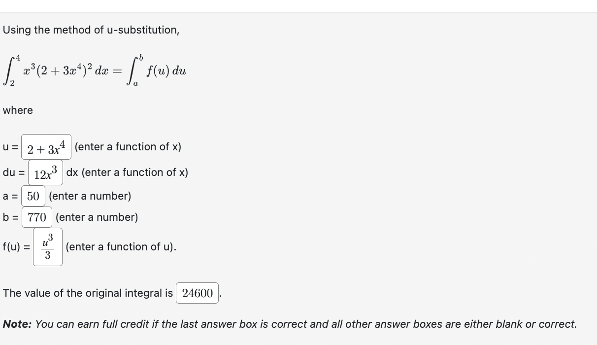Solved Using the method of u-substitution, | Chegg.com