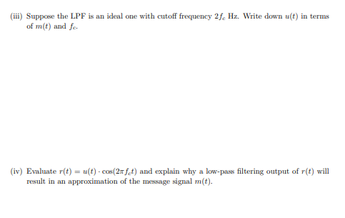 Solved Problem 5. (25%) In the lecture we mentioned that AM | Chegg.com