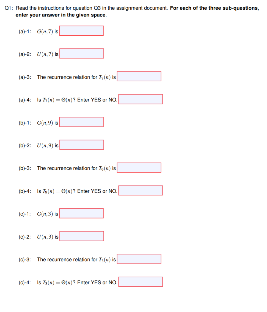 Solved 1 (12 points: 4+4+4) We have studied the linear time | Chegg.com