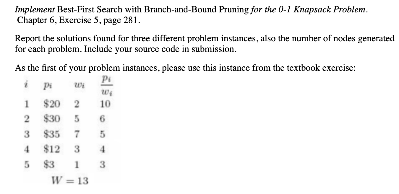 Solved Implement Best-First Search with Branch-and-Bound | Chegg.com