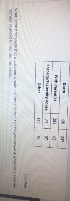 Solved A credit card company classifies its customers by | Chegg.com