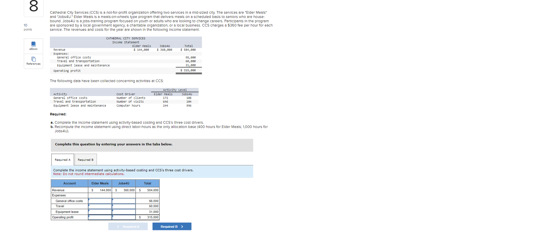 Solved Cathedral Clty Services (CCS) Is a not-for-profit | Chegg.com