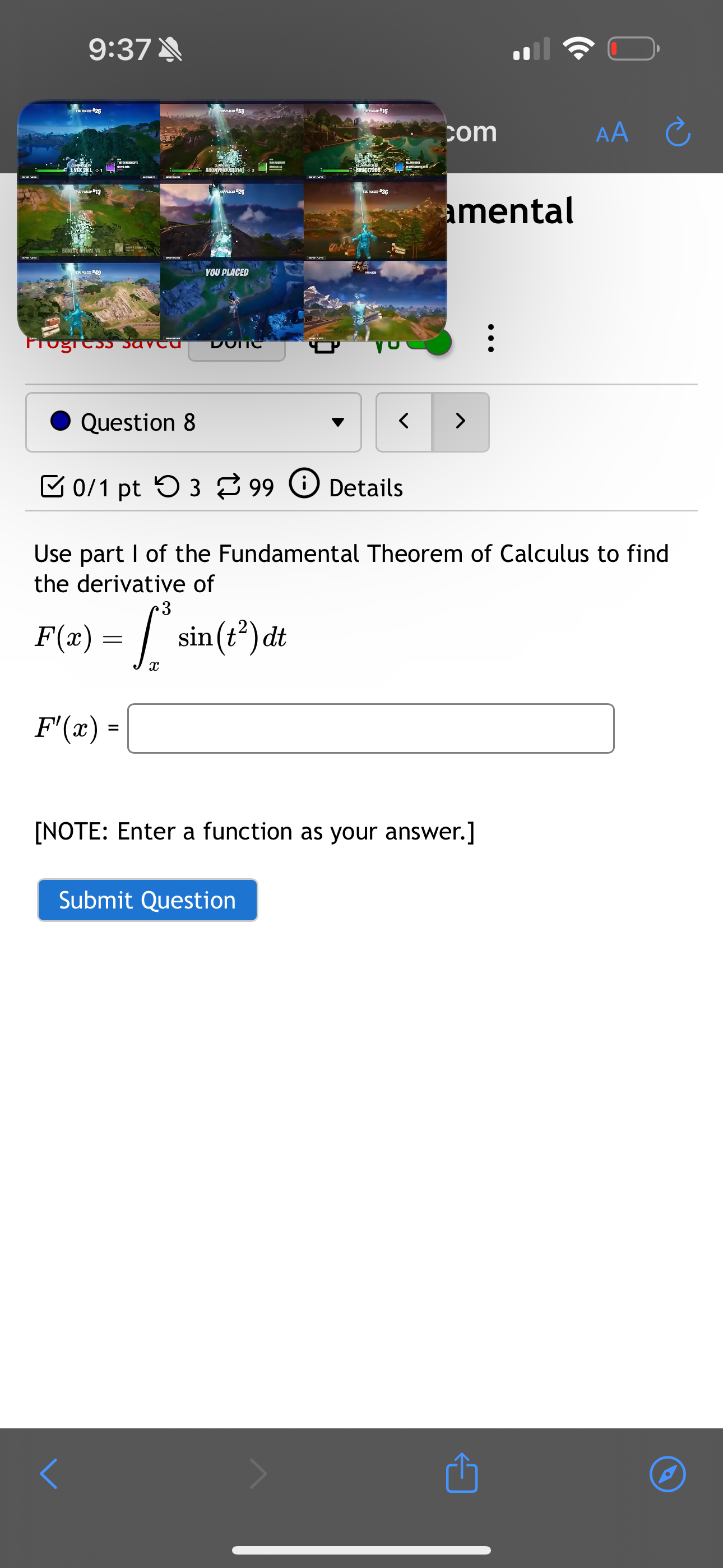 Solved Use part I of the Fundamental Theorem of Calculus to | Chegg.com