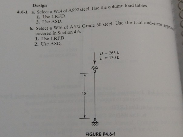 Solved Design a. Select a W14 of A992 steel. Use the column | Chegg.com