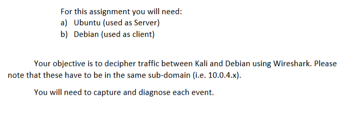 Solved For this assignment you will need: a) Ubuntu (used as | Chegg.com