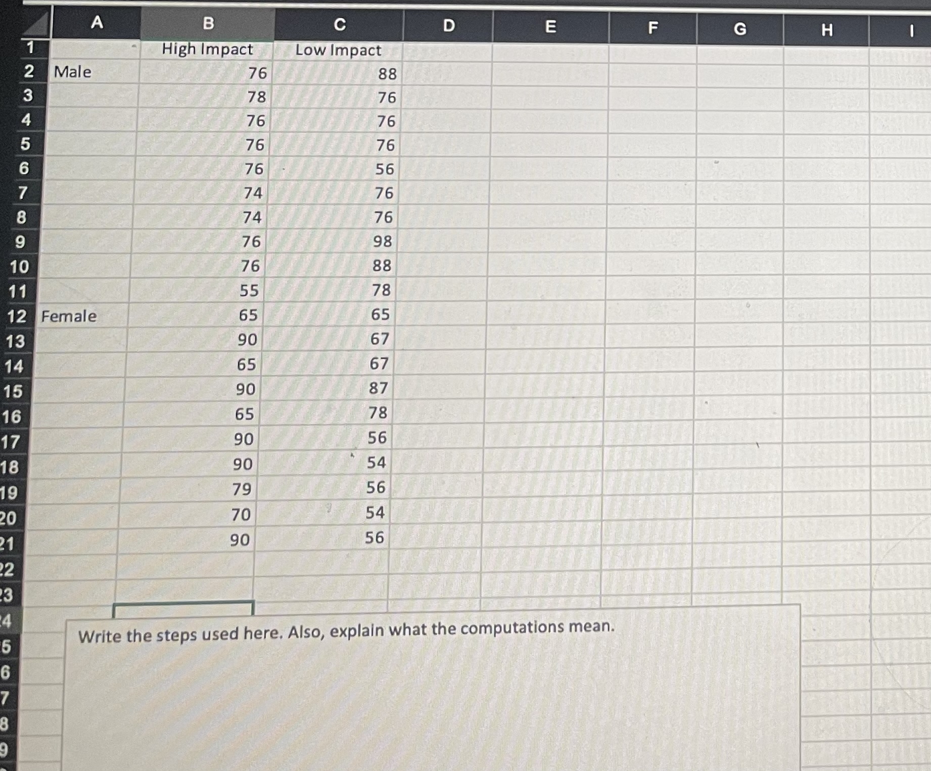 Solved please help me explain steps and perform the ANOVA | Chegg.com