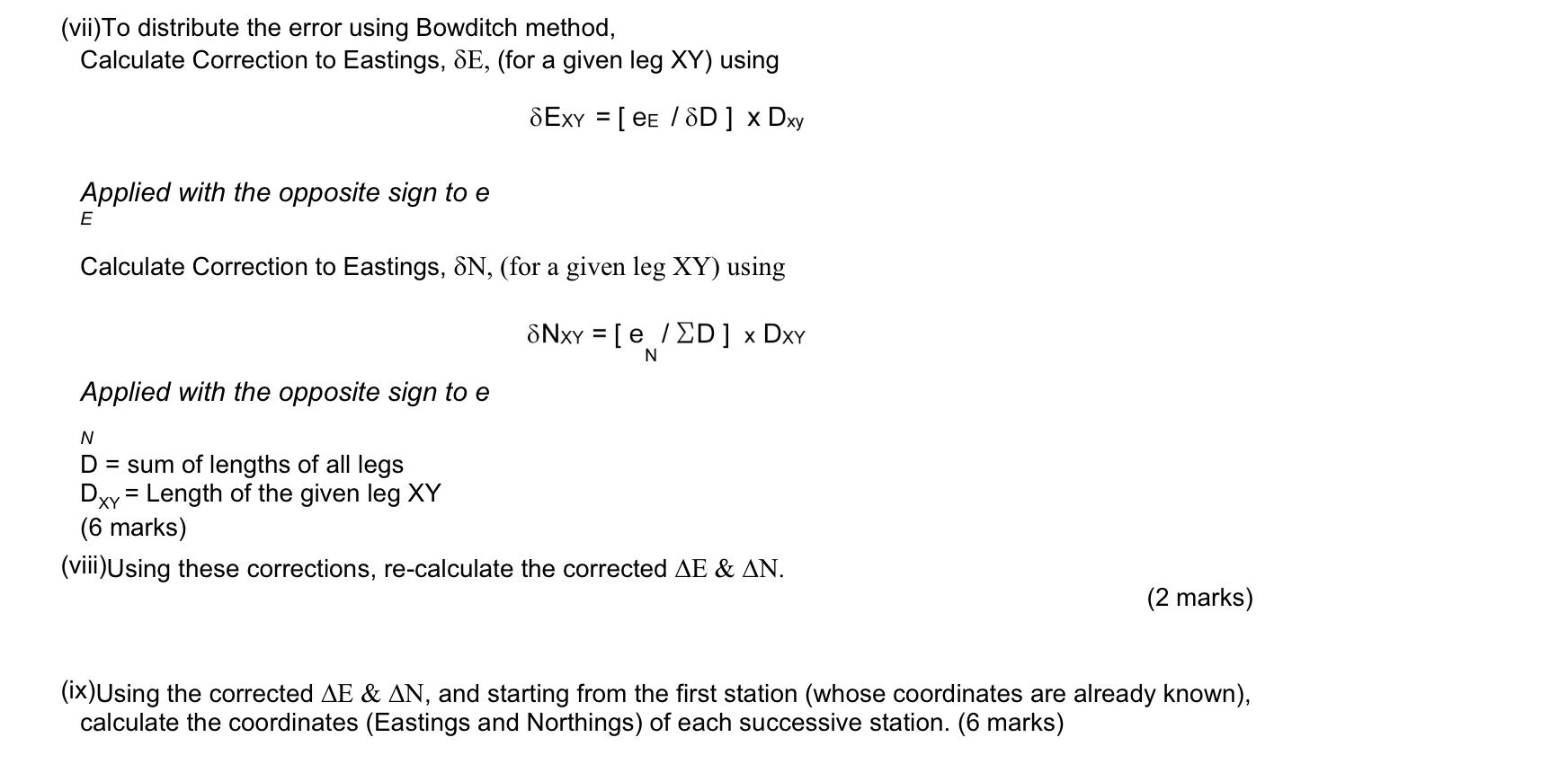 Solved The following data apply to a closed link traverse | Chegg.com