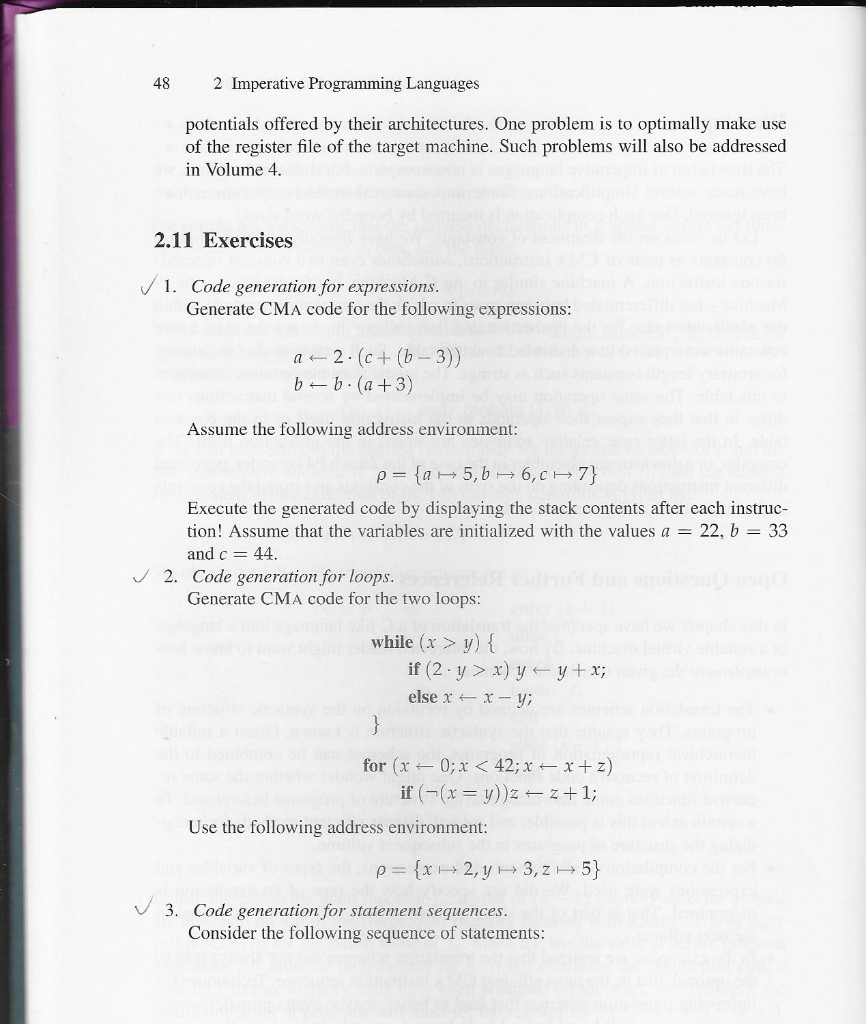 48 2 Imperative Programming Languages potentials | Chegg.com