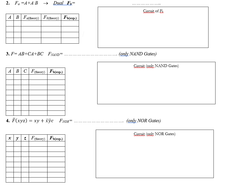 Solved Fa=A+A⋅B→ Dual Fb= | Chegg.com